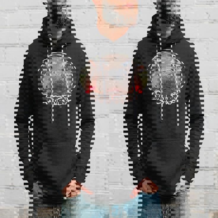 Moo Deng Bouncy Pig In Thai Picture The Cute Baby Hippo Hoodie - Monsterry