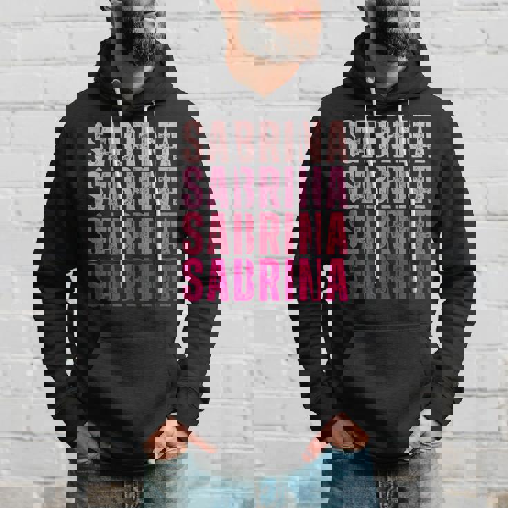 Personalized Name Sabrina I Love Sabrina Vintage Hoodie | Mazezy