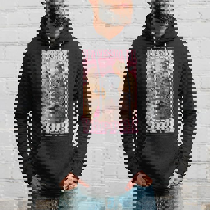 Professional Yapper Cat Meme Goofy Ahh Ironic Cat Hoodie - Thegiftio