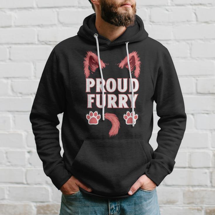 Proud Furry Fandom Furries Tails Ears Cosplay Cosplayer Hoodie | Mazezy