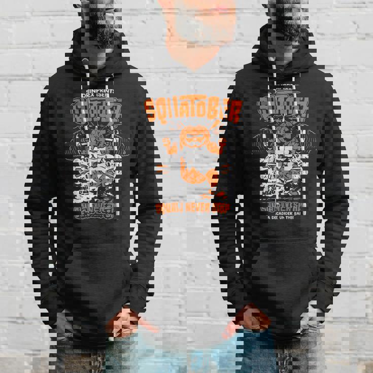 Sorinex Presents Squatober Squats Never Stop Hoodie | Mazezy