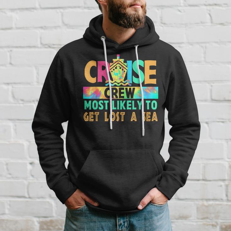 Tie Dye Vacation Cruise Crew Most Likely To Get Lost A Sea Hoodie | Mazezy