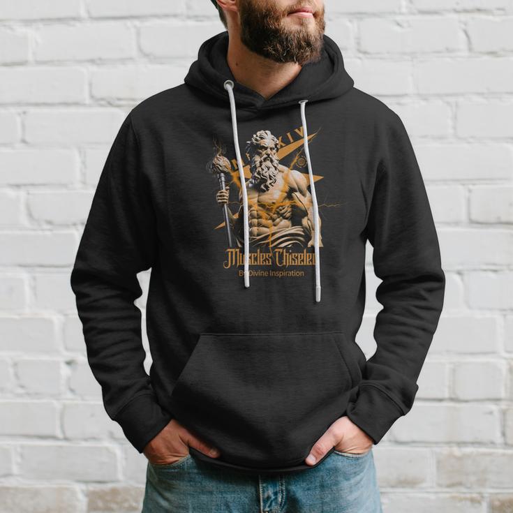 Zeus Greek Gods Thunder Mythology Gym Fitness Motivational Hoodie ...