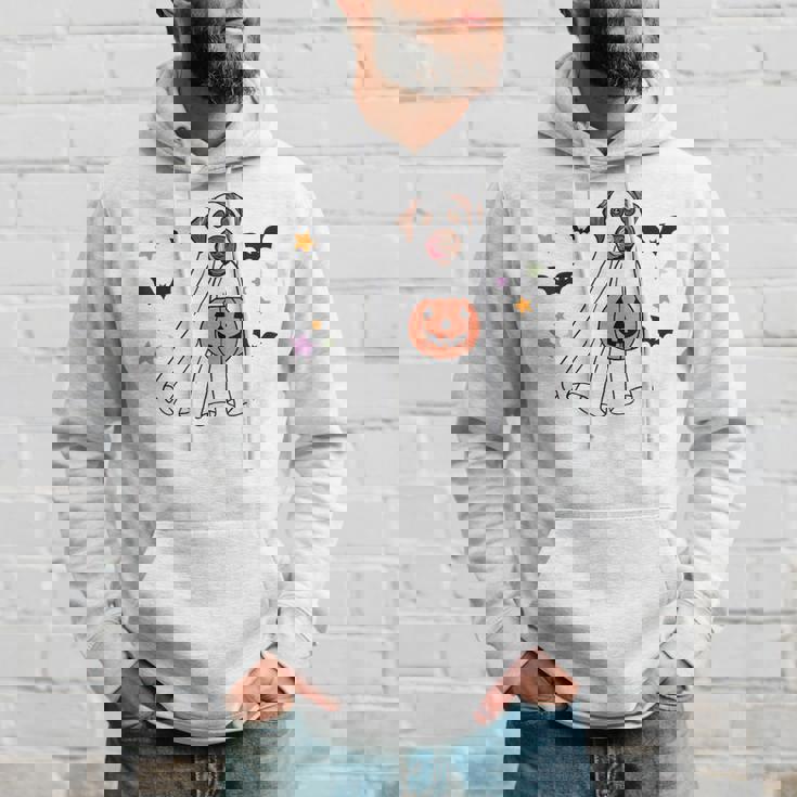 Ghost Chocolate Labrador Retriever Boo Dog Halloween Costume Hoodie ...