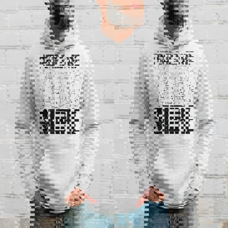 People Are Sheeple Wojak Npc Meme Brainwashed Masses Obey Hoodie ...