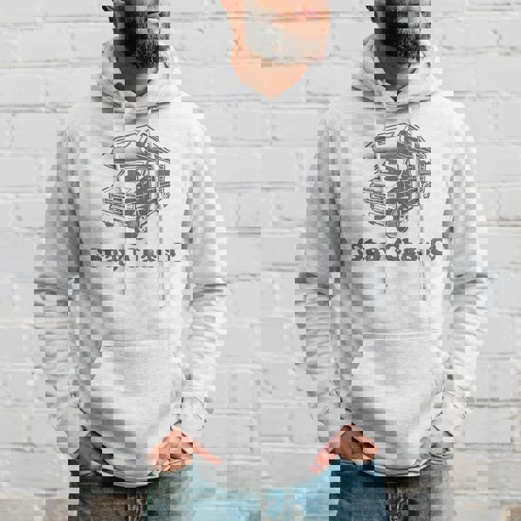 Stay Class C Camper Rv Retro Camping Motorhome Hoodie - Monsterry