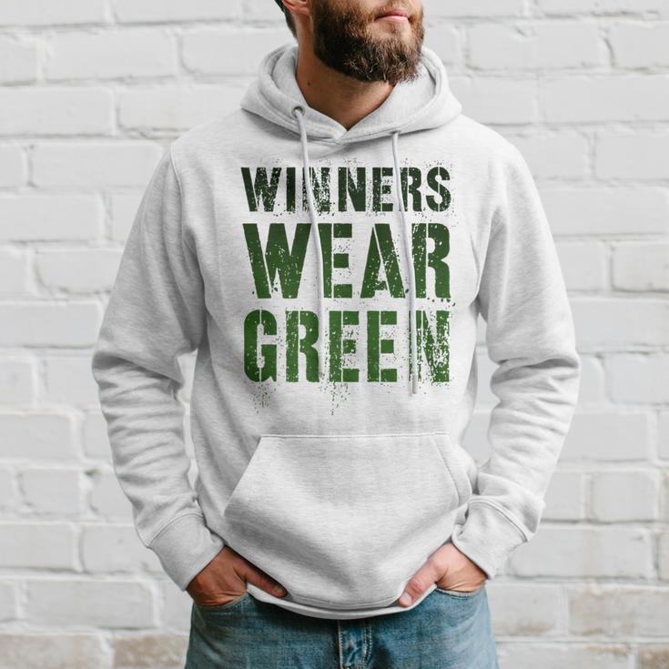Vintage Winners Wear Green Summer Camp Boss War Game Hoodie - Monsterry