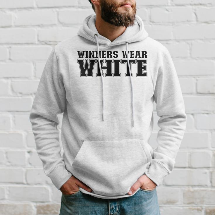 Winners Wear White Spirit Wear Team Game Color War Hoodie - Monsterry