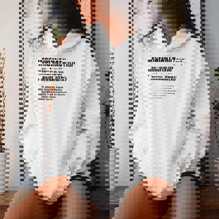 Misinformation Definition Word Pronunciation Disinformation Women's ...