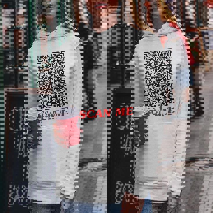 Fuck-You Qr Code Anti Social Sarcastic Women Hoodie - Monsterry