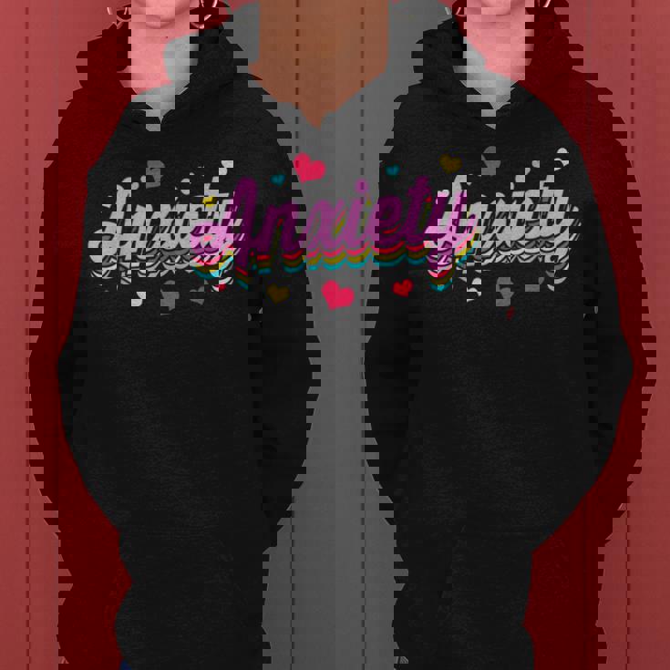 Anxiety Depression Kawaii Cute Anxiety Graphic For Women Women Hoodie ...