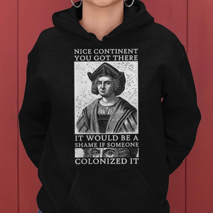 Christopher Columbus Colonialism America Continent Women's Hoodie ...