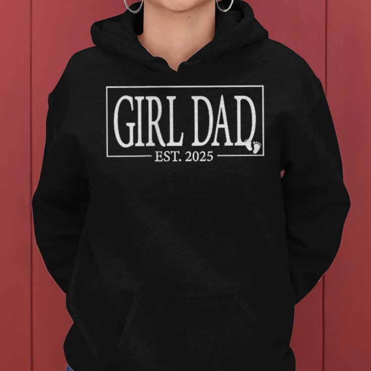 Girl Dad Est 2025 Logo Dad 2025 Father Girl Dad To Be 2025 Women Hoodie ...