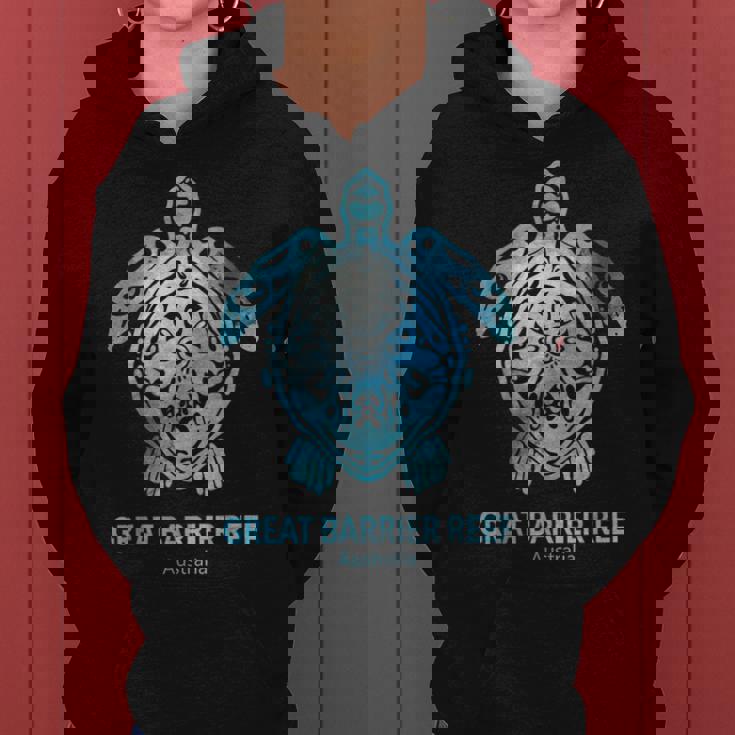 Great Barrier Reef Sea Turtle Ocean Souvenir Women Hoodie - Monsterry