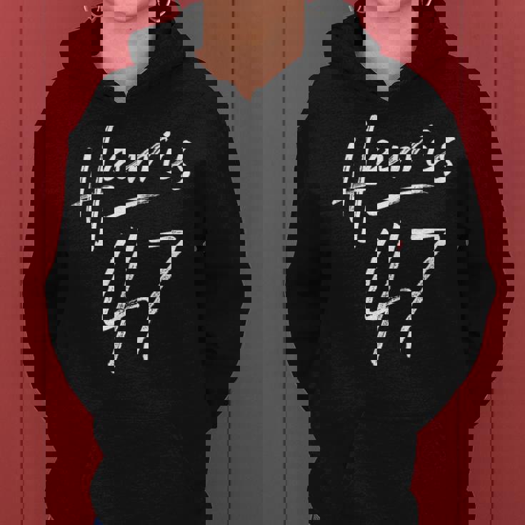 Kamala Harris 47 Feminine Script For Girls Harris 2024 Women Hoodie ...