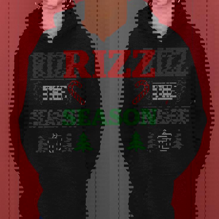 Rizz The Season Gen Alpha Slang Christmas Teacher Women Hoodie - Monsterry