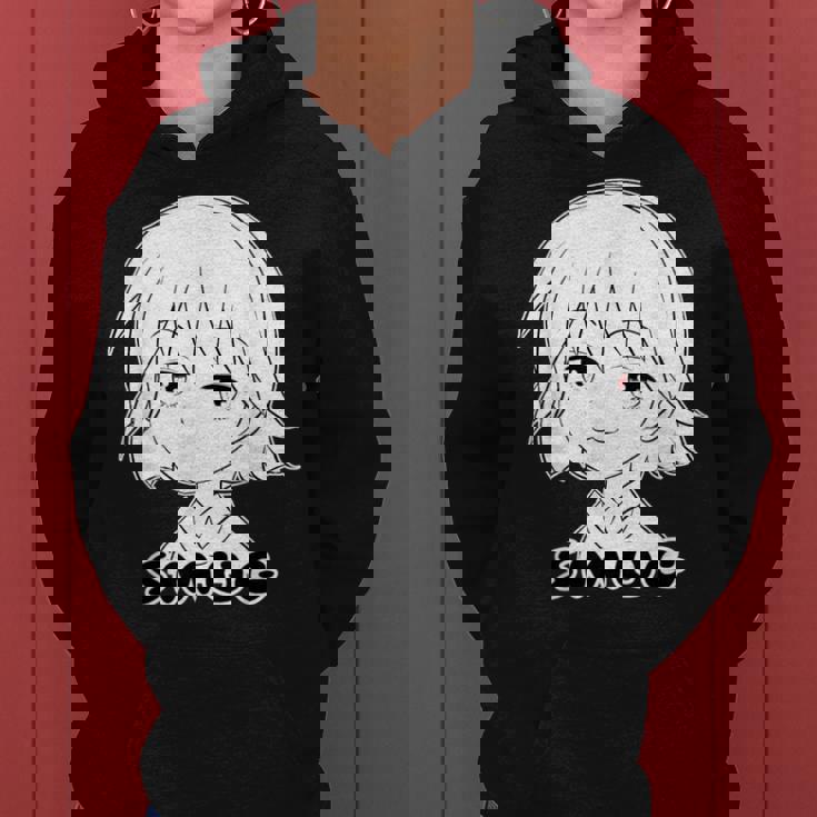 Smug Face Cute Anime Girl For Otaku Fan Women's Hoodie - Monsterry AU