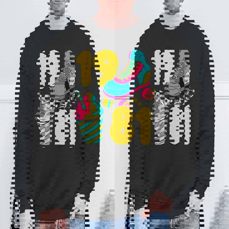 1981 Roller Skates & Sweet Treats Summer 80S Vibes Nostalgia Sweatshirt ...