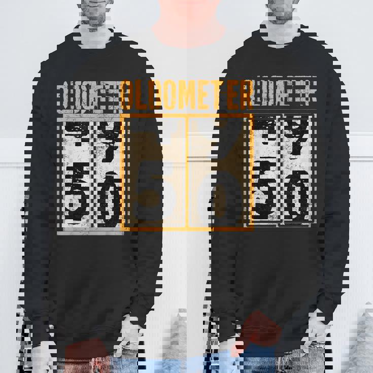 Oldometer 50 Years Old Odometer 50Th Birthday Turning 50 Sweatshirt ...