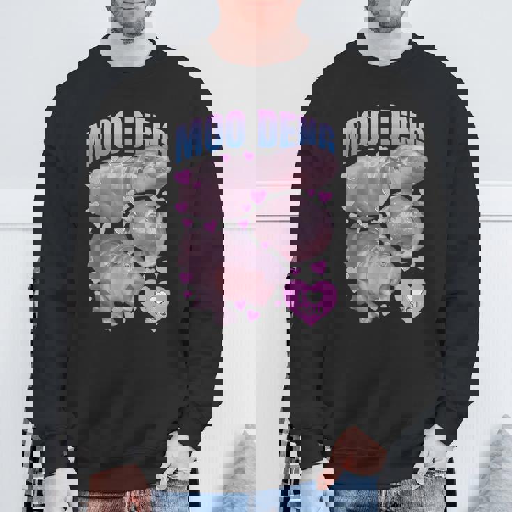 Pygmy Hippo Vintage Moo Dang Bootleg Moo-Deng Sweatshirt | Mazezy