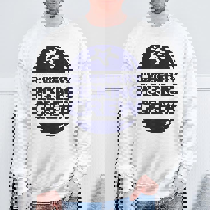 Blueberry Picking Crew Cute Family Blueberry Patch Summer Sweatshirt - Seseable