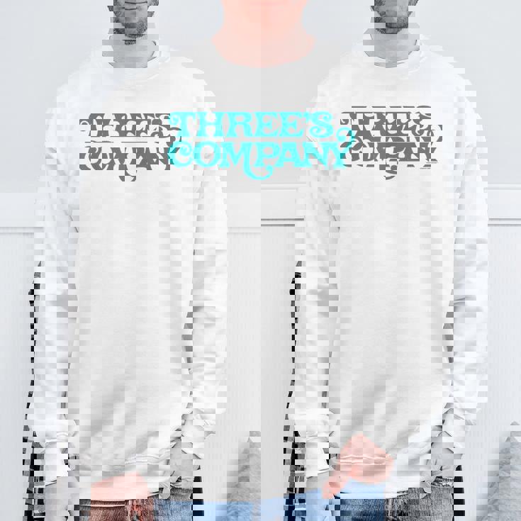 Three's Company Retro Sitcom Show Logo Sweatshirt - Seseable