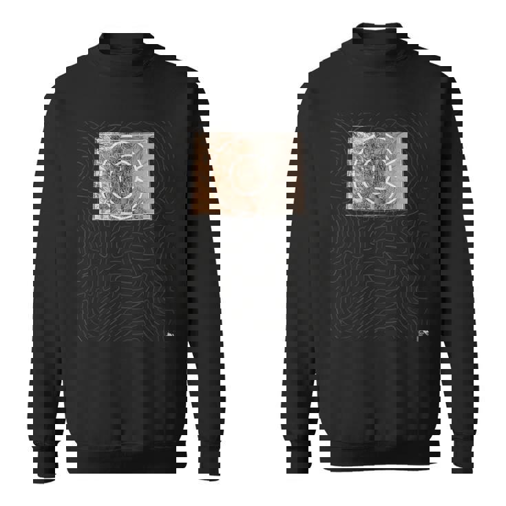 Colorado Topo Topography Map Sweatshirt - Monsterry