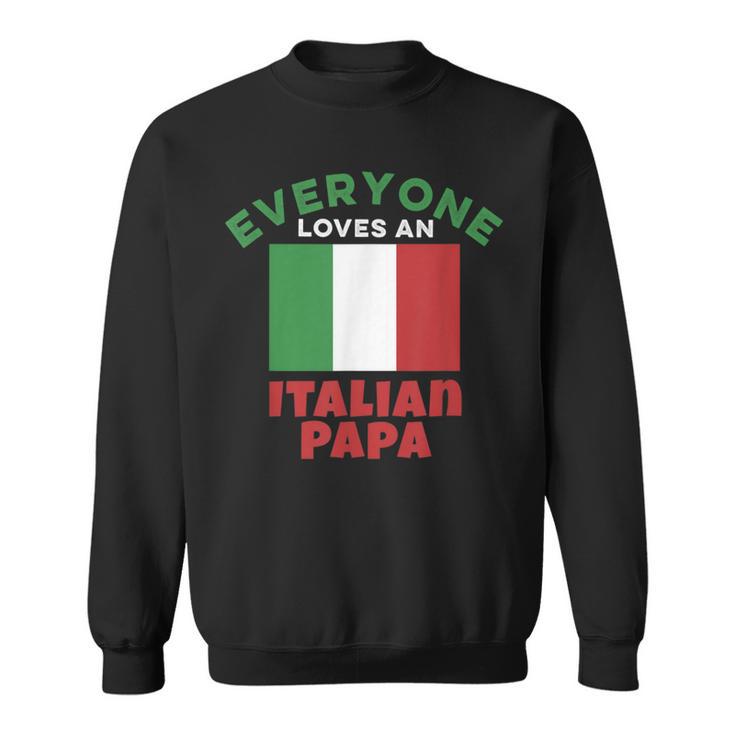 Italian Flag Family Series Papa Sweatshirt - Monsterry