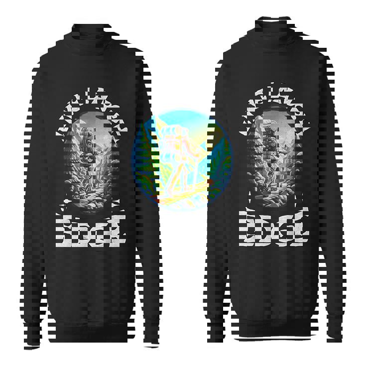 Live Laugh Edge Ironic Brainrot Meme Edging Quote T-Shirt - Monsterry