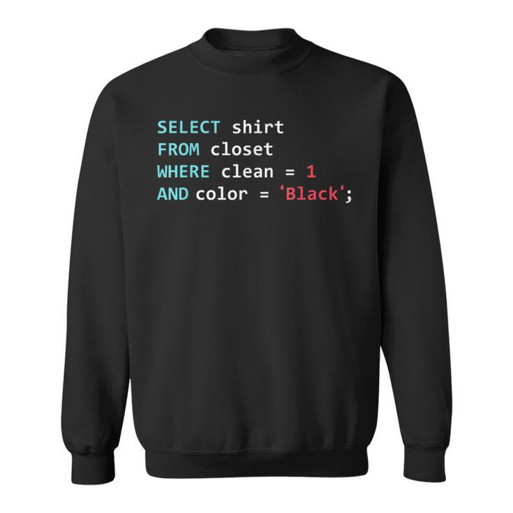 Programador Sql Query Geek Codificación De La Base De Datos Camisa de ...