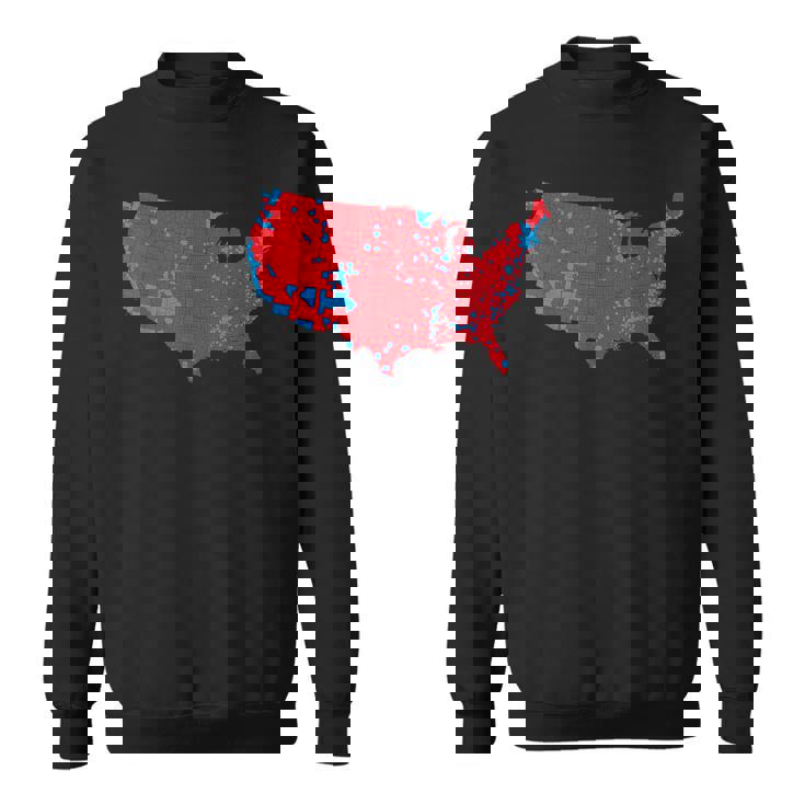 Trump Better Coverage 2024 Electoral Interactive Map Sweatshirt | Mazezy UK