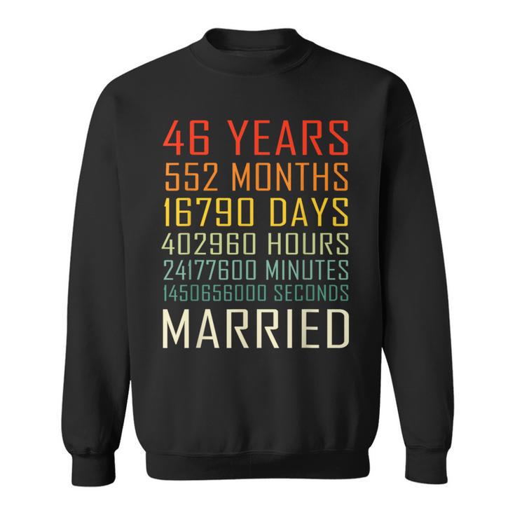 Vintage 46 Years Months Married 46Th Wedding Anniversary Men's T-shirt ...