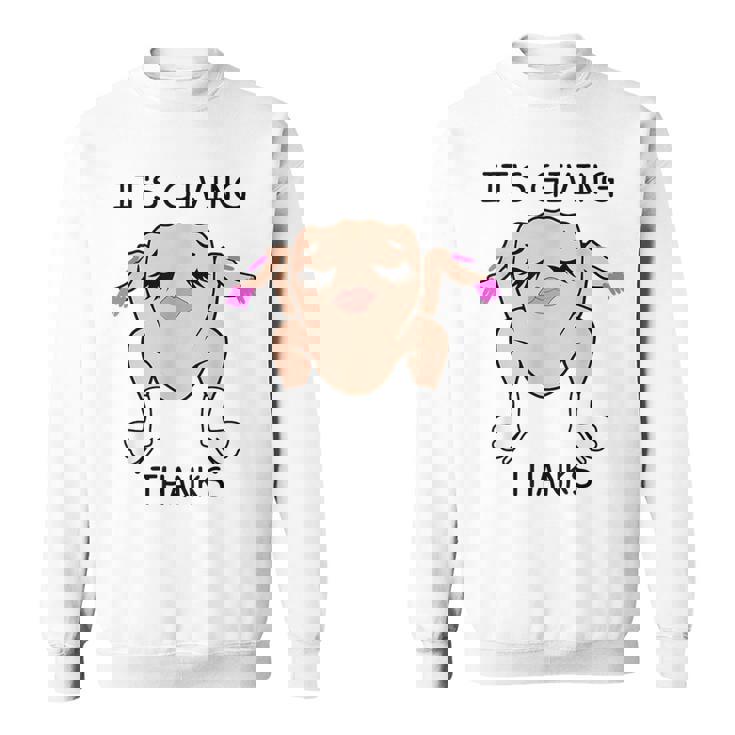 It's Giving Thanks Meme Turkey Slay Thanksgving Gen Z Slang T-Shirt ...