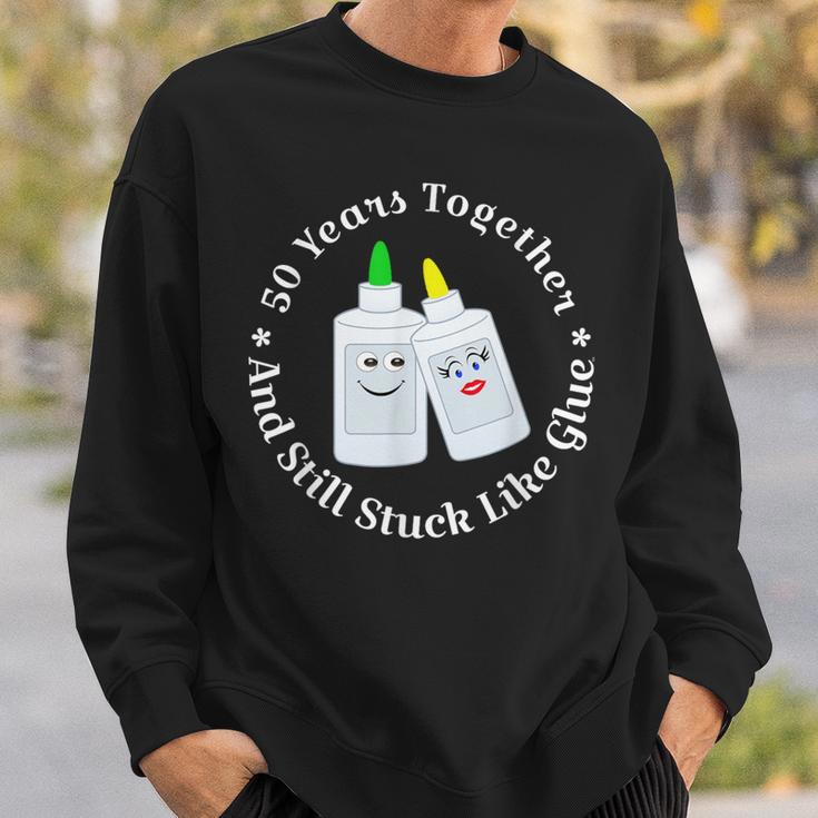 50 Years Together Still Stuck Like Glue Tshirt Anniversary Sweatshirt ...