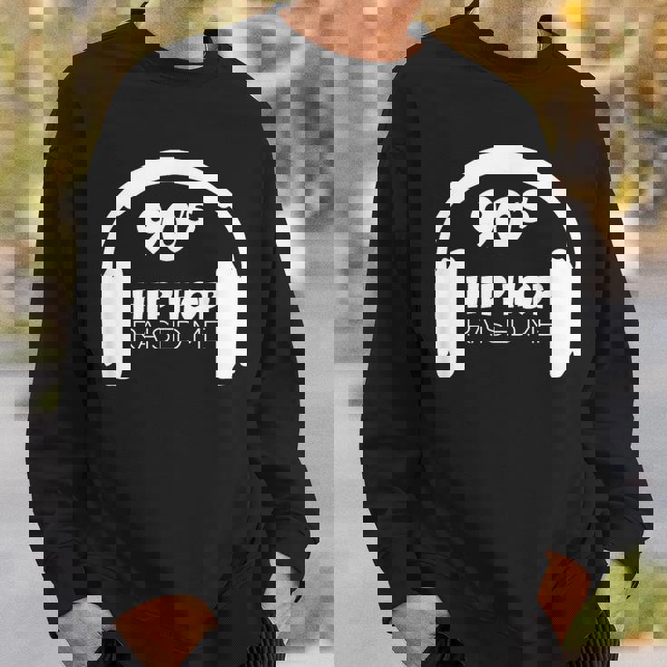 90S Hip Hop Music Raised Me Cool Retro 90'S Rap Lover Sweatshirt - Monsterry