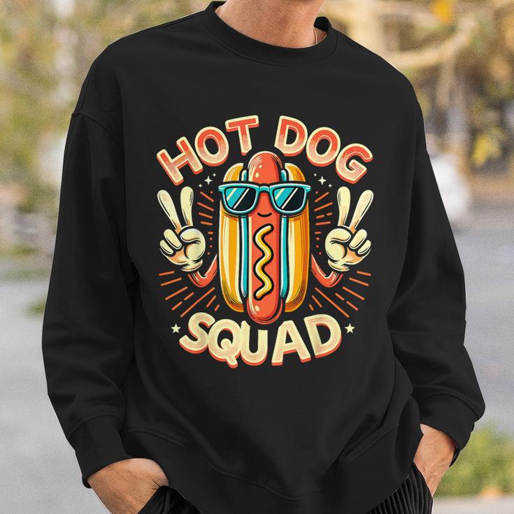 Hot Dog Squad Hot Dog Stand Team Hotdog Crew Sweatshirt | Mazezy