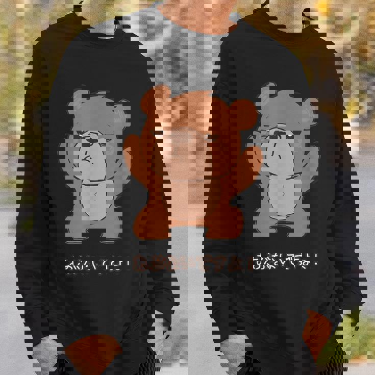 Kawaii Kuma Warning Everyone Abunai Desu Yo It's Dangerous Sweatshirt ...