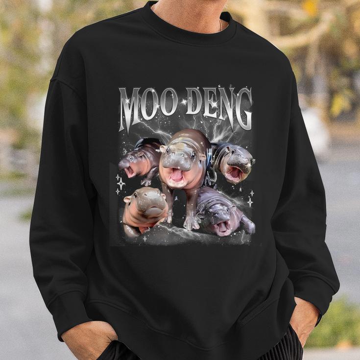 Moo-Deng Baby Pygmy Hippo Cute Zoo For Family Tee Sweatshirt - Monsterry