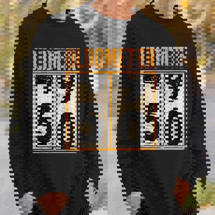 Oldometer 50 Years Old Odometer 50Th Birthday Turning 50 Sweatshirt ...