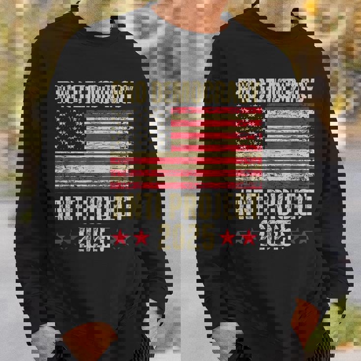 Pro Democracy Anti Project 2025 Stop Project 2025 Anti Trump Sweatshirt ...