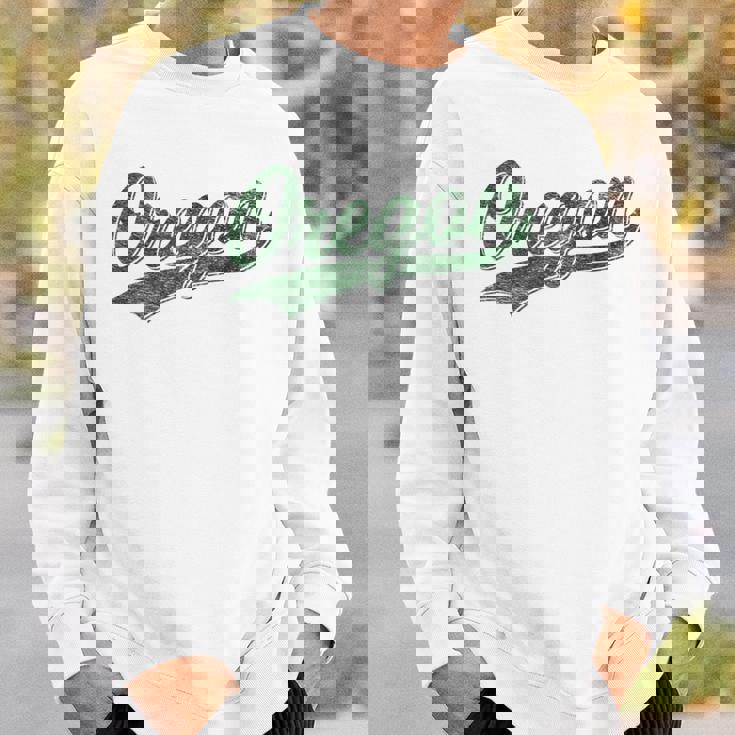 Oregon Classic Varsity Script Vintage Sports Jersey Style Sweatshirt ...