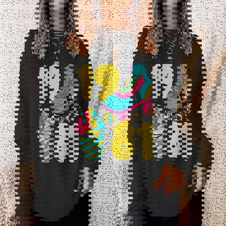 1981 Roller Skates & Sweet Treats Summer 80S Vibes Nostalgia Sweatshirt ...