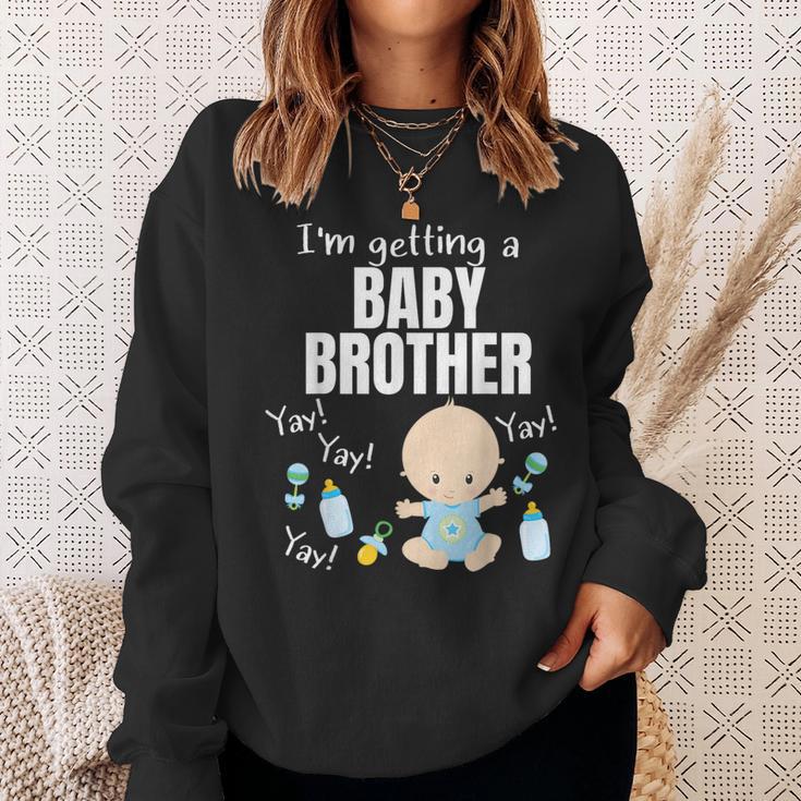 Baby Brother Reveal I'm Getting A Baby Brother Cute Baby Sweatshirt ...