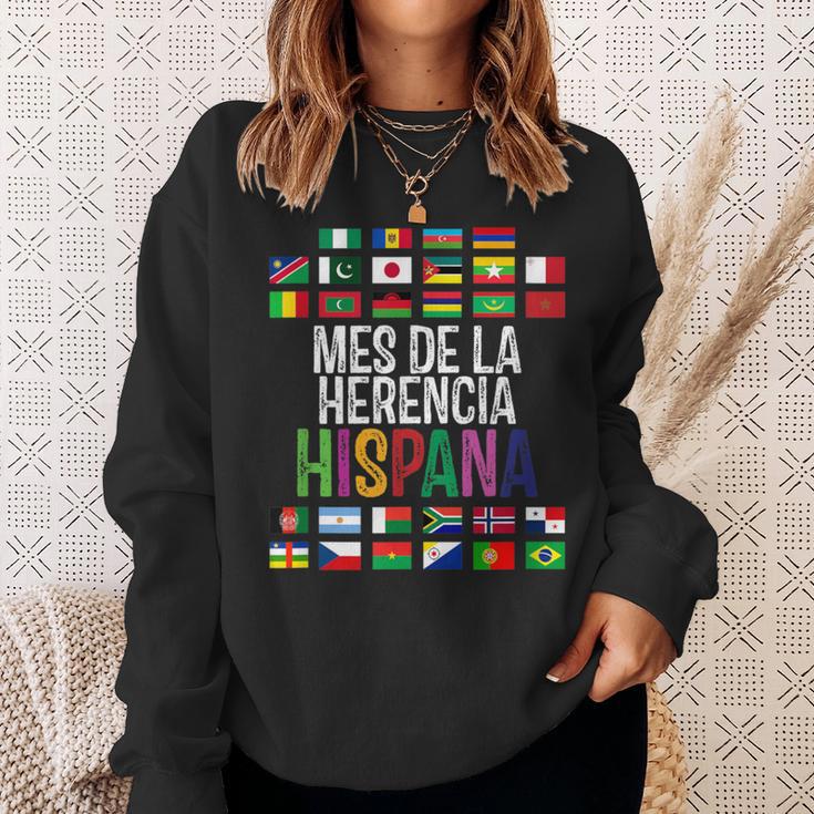 Mes De La Herencia Hispana Flags Hispanic Heritage Month Sweatshirt ...