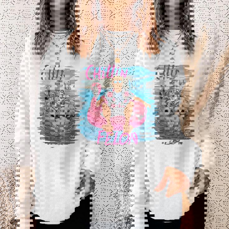 Chillin Like A Felon Trump For President Summer 2024 Sweatshirt - Monsterry