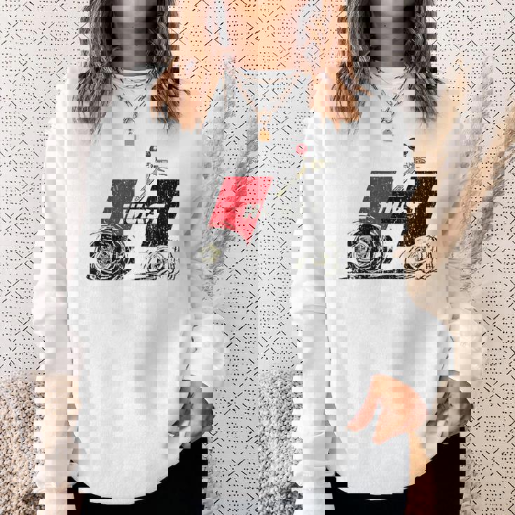 Retro Car Vintage Hurst Performance Meme Hand Engine Sweatshirt - Monsterry