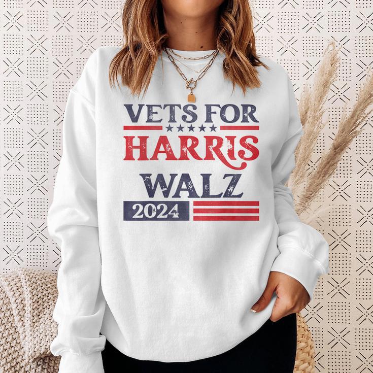 Vets For Kamala Harris Tim Walz Veterans For Harris Sweatshirt | Mazezy