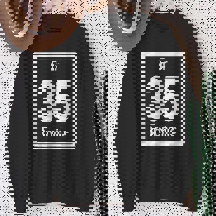 Bromine Br Periodic Table Elements 35Th Birthday Science Sweatshirt ...