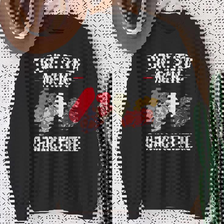 I Can't Stop Making Charcuterie Cheese And Meat Sweatshirt - Monsterry