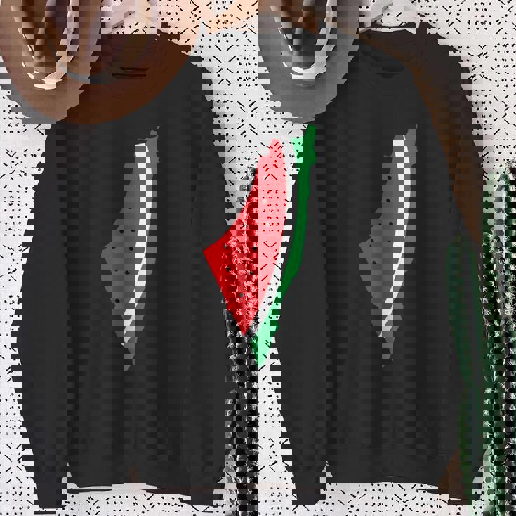 Free Palestine Support Gaza Watermelon Flag Sweatshirt - Monsterry
